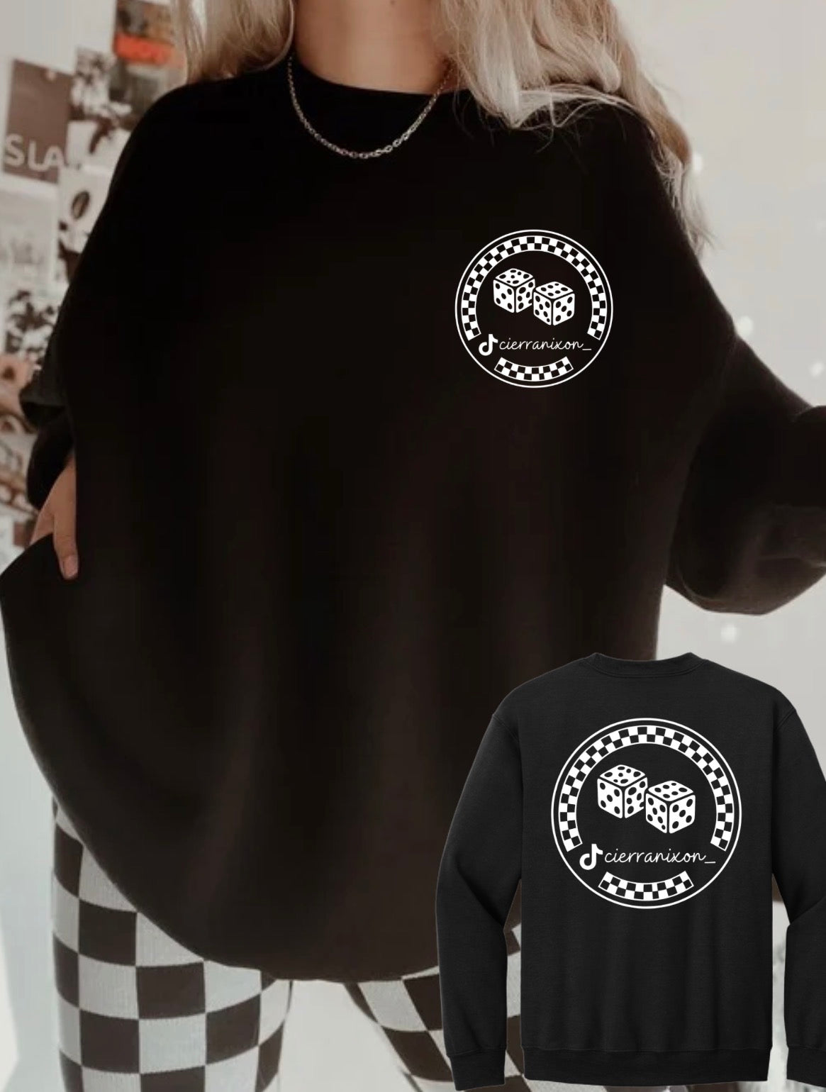 Cierra Nixon - Tiktok Logo Crewneck – Tatum Design Co.